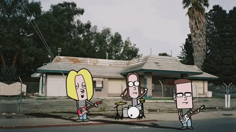 Feel Blue Rock Band GIF by Liotta Seoul - Find & Share on GIPHY