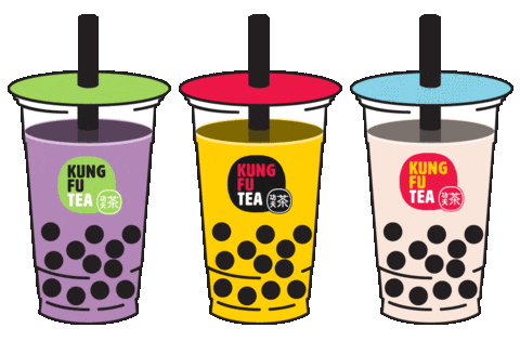 Bubble Tea Boba Sticker by Kung Fu Tea for iOS & Android | GIPHY