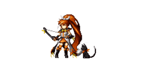 Pixel Art Grand Summoners Sticker by Crunchyroll for iOS & Android | GIPHY