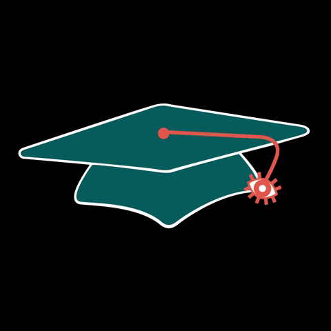 Graduation Cap GIF by VISTA college - Find & Share on GIPHY