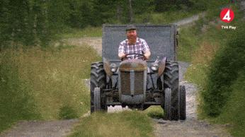 Sweden Tractor GIF by TV4 - Find & Share on GIPHY