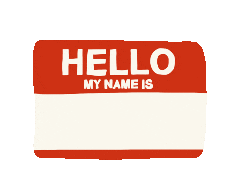 My Name Is Hello Sticker for iOS & Android | GIPHY