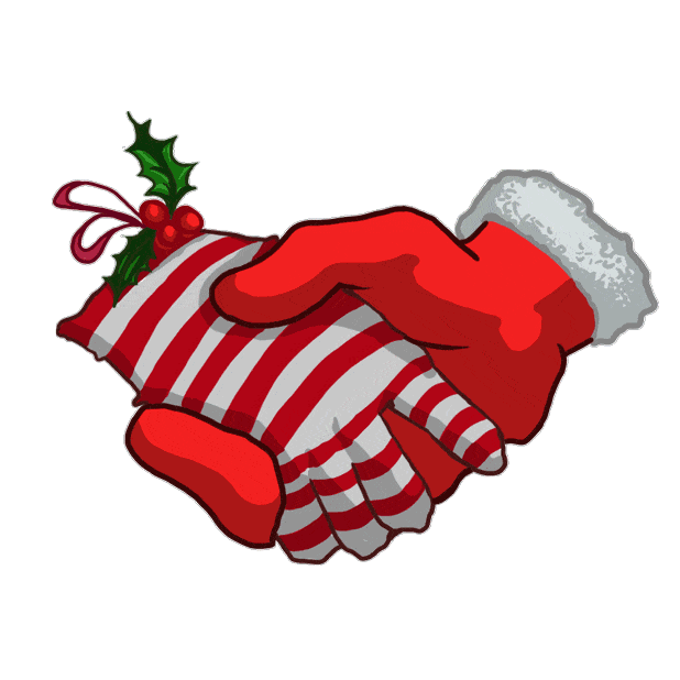 Christmas Handshake Sticker By Sticker for iOS & Android | GIPHY