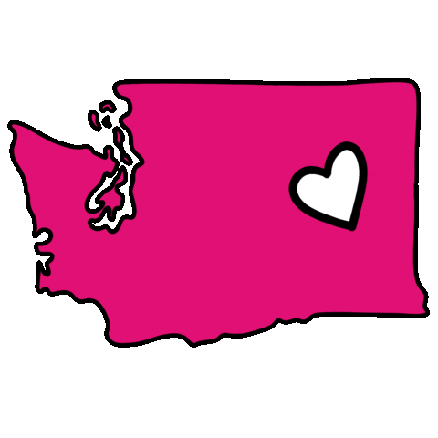 Washington State Sticker by Paige Meredith for iOS & Android | GIPHY