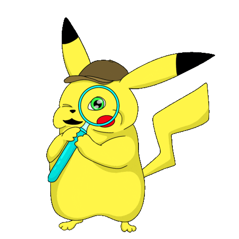 Detective Pikachu Pokemon Sticker for iOS & Android | GIPHY