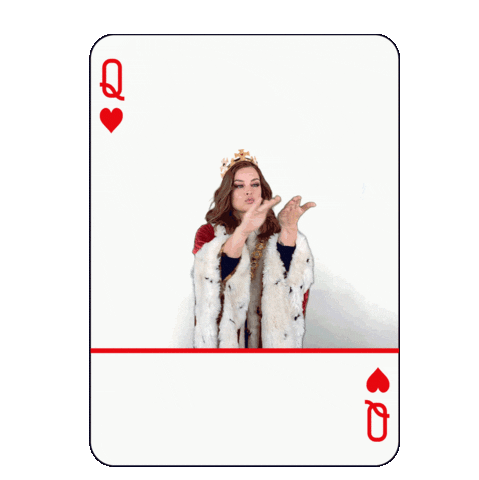 Playing Cards Queen Sticker by Miljuschka Witzenhausen for iOS ...