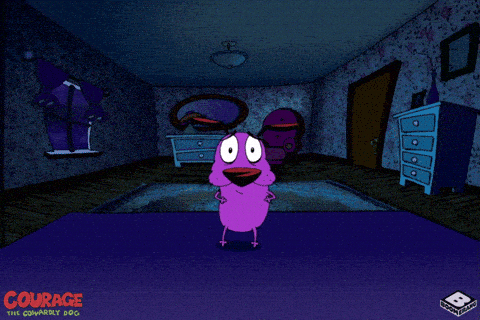 Scared Courage The Cowardly Dog GIF by Boomerang Official - Find ...