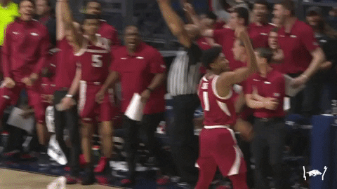 Celebrate College Basketball GIF by Arkansas Razorbacks - Find & Share ...