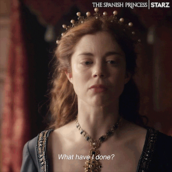 Sorry Charlotte Hope GIF by The Spanish Princess - Find & Share on GIPHY
