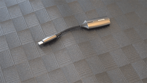 2-in-1 Type-C Male to 3.5mm Audio and Type-C Female Converter Extensio ...