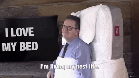 Good Night Comedy GIF by Endy Mattress - Find & Share on GIPHY