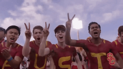 Excited Fired Up GIF by USC Trojans - Find & Share on GIPHY