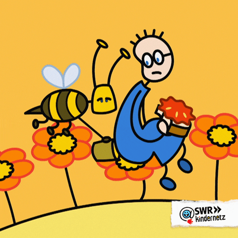 Flower Hello GIF by SWR Kindernetz - Find & Share on GIPHY