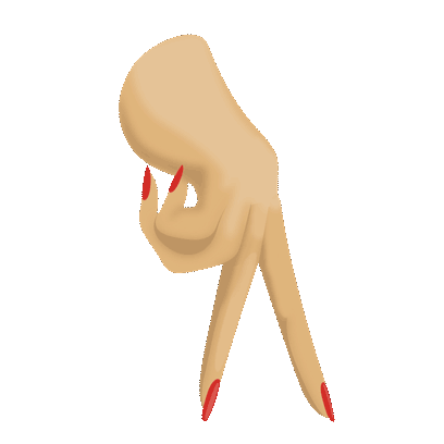 Walk Finger Sticker by FEMOJI for iOS & Android | GIPHY