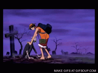 Luffy Walk GIF