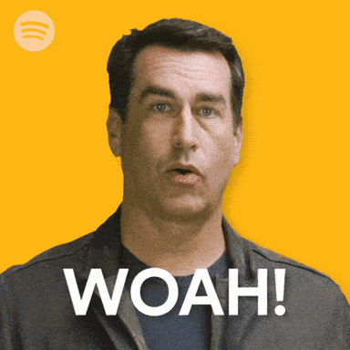 Rob Riggle Wow GIF by Spotify - Find & Share on GIPHY