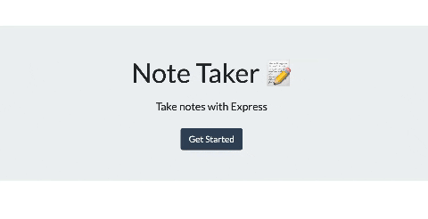 GitHub - crackedsnowboard/note-taker: Creating an application that can be used to write, save ...