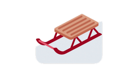 Winter Sledding Sticker by EmojiVid for iOS & Android | GIPHY