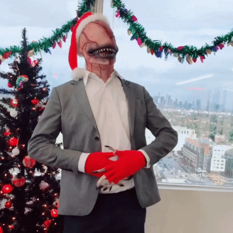Merry Christmas Laughing GIF by Crypt TV - Find & Share on GIPHY