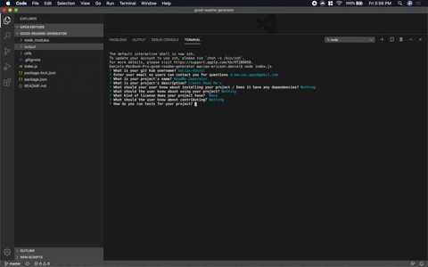 GitHub - macias-daniel/good-readme-generator: Generate a good read me with command line tool!