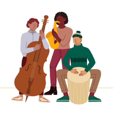 Band Jazz Sticker by Petra for iOS & Android | GIPHY