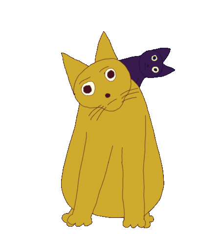 Cat Wave Sticker by Mekamee for iOS & Android | GIPHY