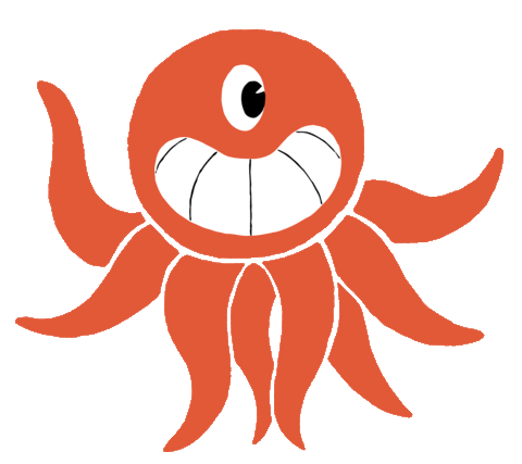 Comedy Octopus Sticker by onlymuchlouderindia for iOS & Android | GIPHY