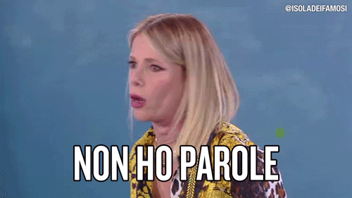 Isola13 Parole GIF by Isola dei Famosi - Find & Share on GIPHY