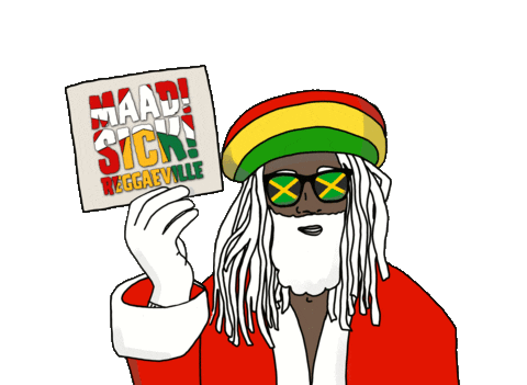 Santa Claus Christmas Sticker by Reggaeville.com for iOS & Android | GIPHY