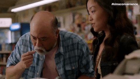 So Good Eating GIF by Kim's Convenience - Find & Share on GIPHY