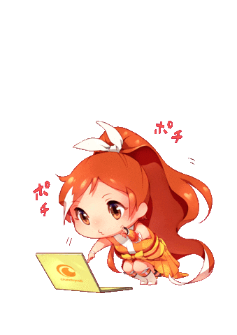 Computer Typing Sticker by Crunchyroll for iOS & Android | GIPHY