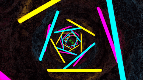 Falling Down Neon GIF by Studio Capon - Find & Share on GIPHY