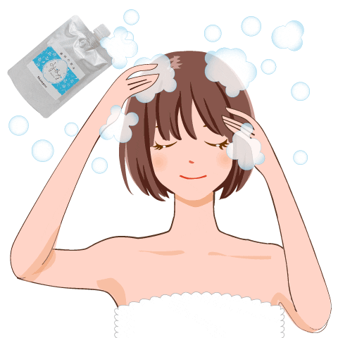 Girl Bathing Sticker by mizumina for iOS & Android | GIPHY
