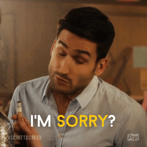 Sorry Pop Tv GIF by Schitt's Creek - Find & Share on GIPHY