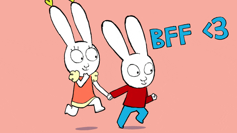 Best Friends Love GIF by Simon Super Rabbit - Find & Share on GIPHY