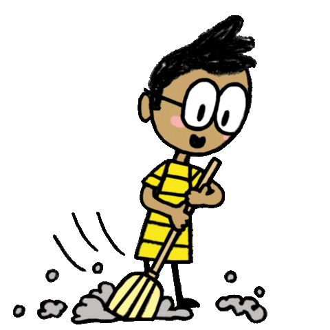 Dust Sweep Sticker by T. L. McBeth for iOS & Android | GIPHY