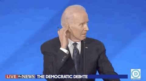 Joe Biden Scratching Ear GIF by GIPHY News - Find & Share on GIPHY