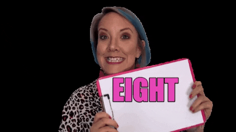 Number Eight Counting GIF by maddyshine - Find & Share on GIPHY