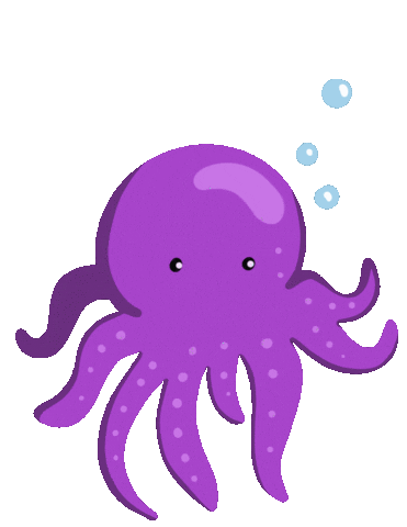 Sea Life Octopus Sticker for iOS & Android | GIPHY