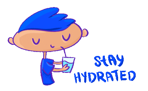 Stay Hydrated Drink Water Sticker for iOS & Android | GIPHY