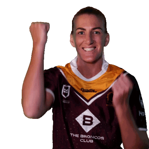 Womens League Broncos Sticker by NRL for iOS & Android | GIPHY