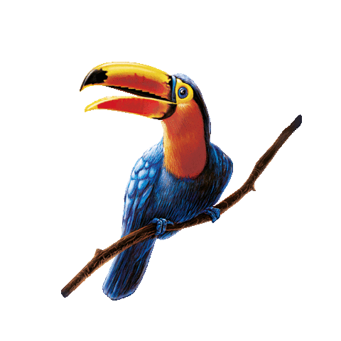Flying Wild Animal Sticker by Tchibo for iOS & Android | GIPHY