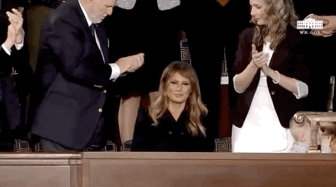 Melania Trump Hello GIF by GIPHY News - Find & Share on GIPHY