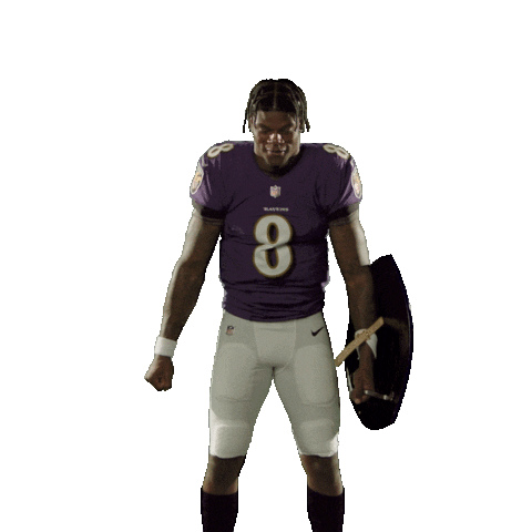 Lamar Jackson Football Sticker by Baltimore Ravens for iOS & Android ...