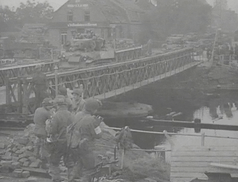 Operation Market Garden; the bridge in Son with tanks rushing towards ...