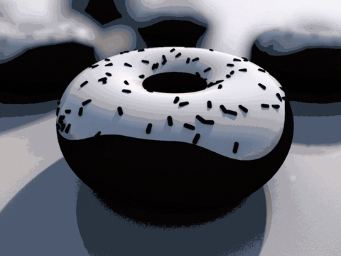 Donut Cookiesandcream GIF by Primate Studio - Find & Share on GIPHY