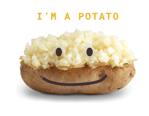 Baked Potato Sticker by Wendy's for iOS & Android | GIPHY