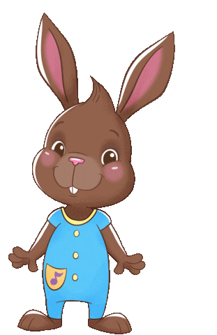 Bunny Rabbit Fun Sticker by Canticos World for iOS & Android | GIPHY