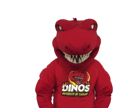 Waving T-Rex Sticker by University of Calgary for iOS & Android | GIPHY