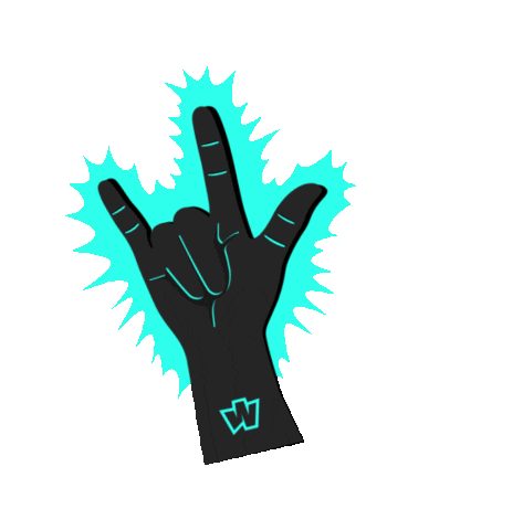Rock Fingers Sticker by Wegow for iOS & Android | GIPHY